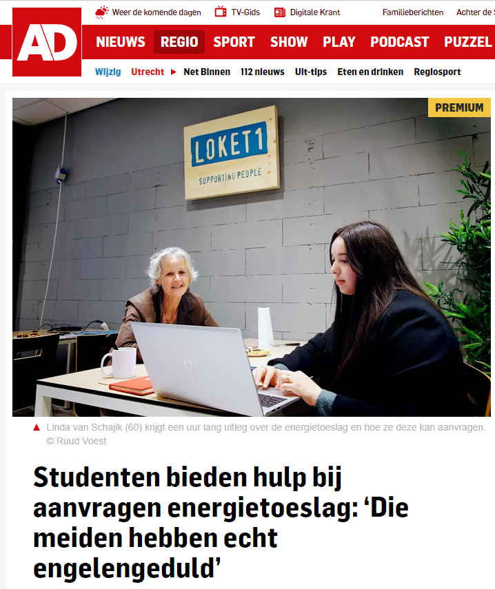 Voorlichting over de energietoeslag bij Loket 1: "Ik ben jullie ...